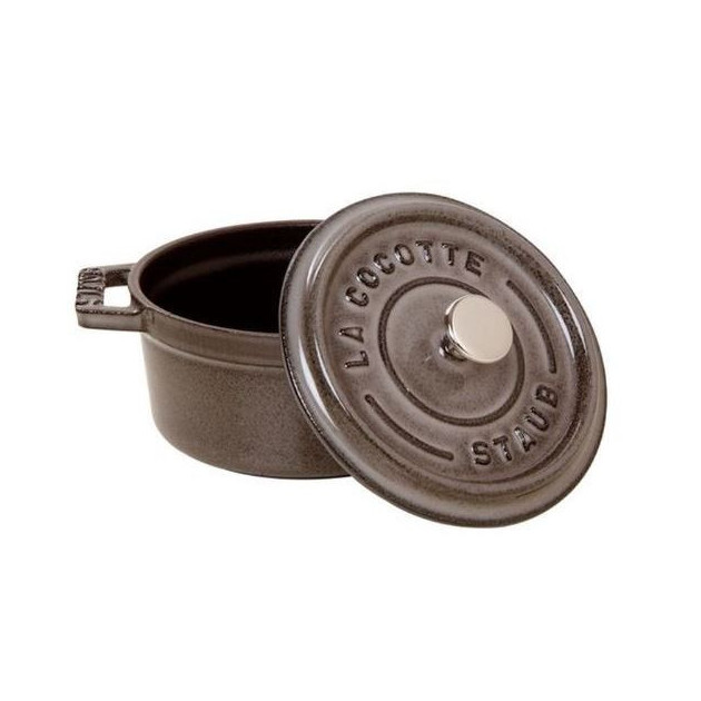 STAUB Cocotte Fonte Ronde 20 cm Gris Graphite 2,2 L - Cocottes en fonte ...