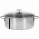 Poêle Ovale Mutine Ø 35 cm Manche Fixe Anti-Adhésive Inox Cristel - Cuisineaddict.com, achat ...