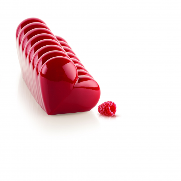 Moule Silicone Bûche Cœur 24 8 X 8 8 X H 8 Cm Silikomart
