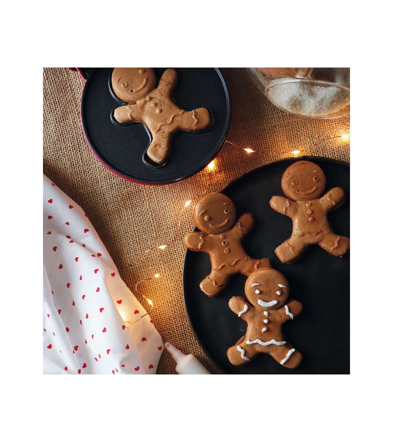 Mini Gaufrier Bonhomme Pain d’Epices Waffle Factory Scrapcooking ...