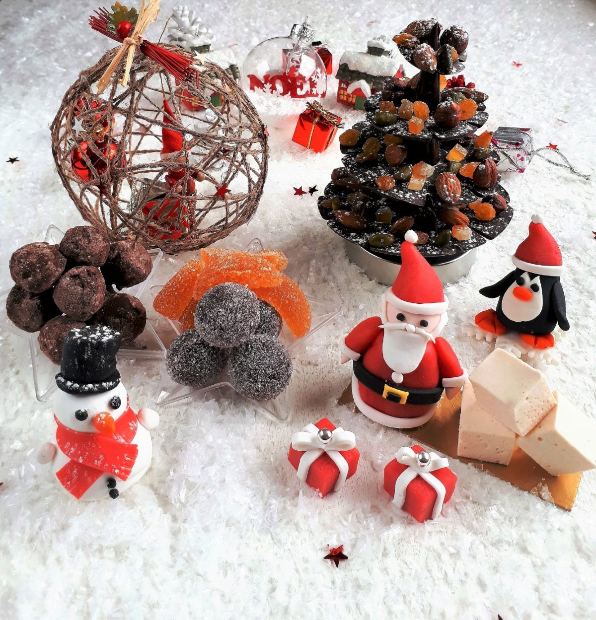 Comment réaliser un Décor en Pâte à Sucre pour Noël