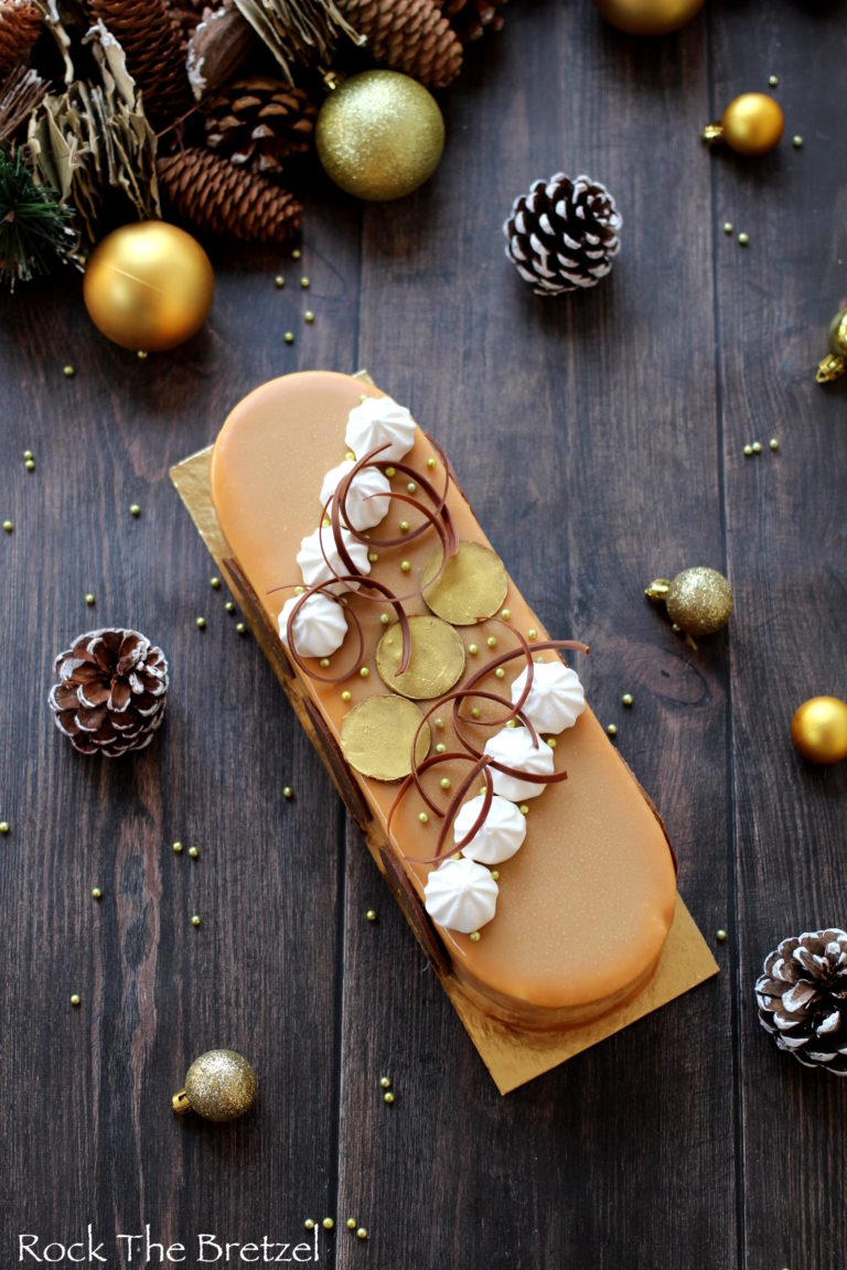 Entremets pomme caramel